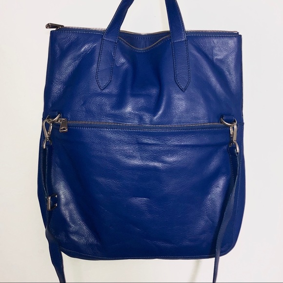 Fossil | Bags | Fossil Blue Leather Bag | Poshmark